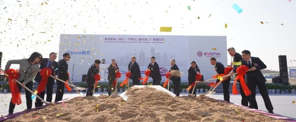 Evonik and Wynca celebrate groundbreaking of new fumed-silica plant in ...