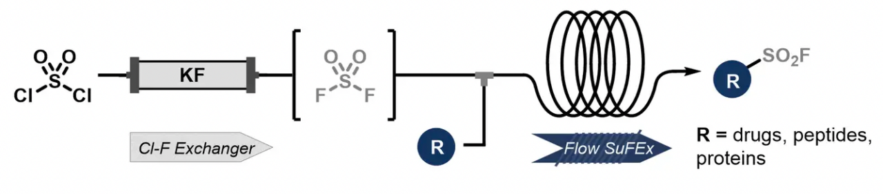 Flow reactor safely performs SuFEx click chemistry - Chemical ...