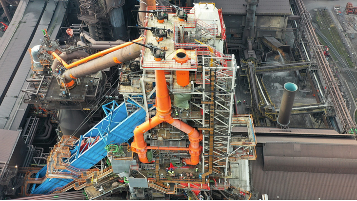 Trial carbon-capture unit begins operating on blast furnace at ...